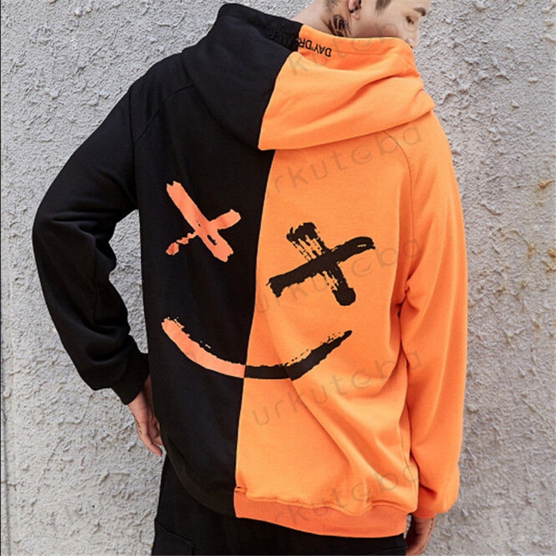 Dropshipping Suppliers Men Hoodies Sweatshirts Smile Print Headwear